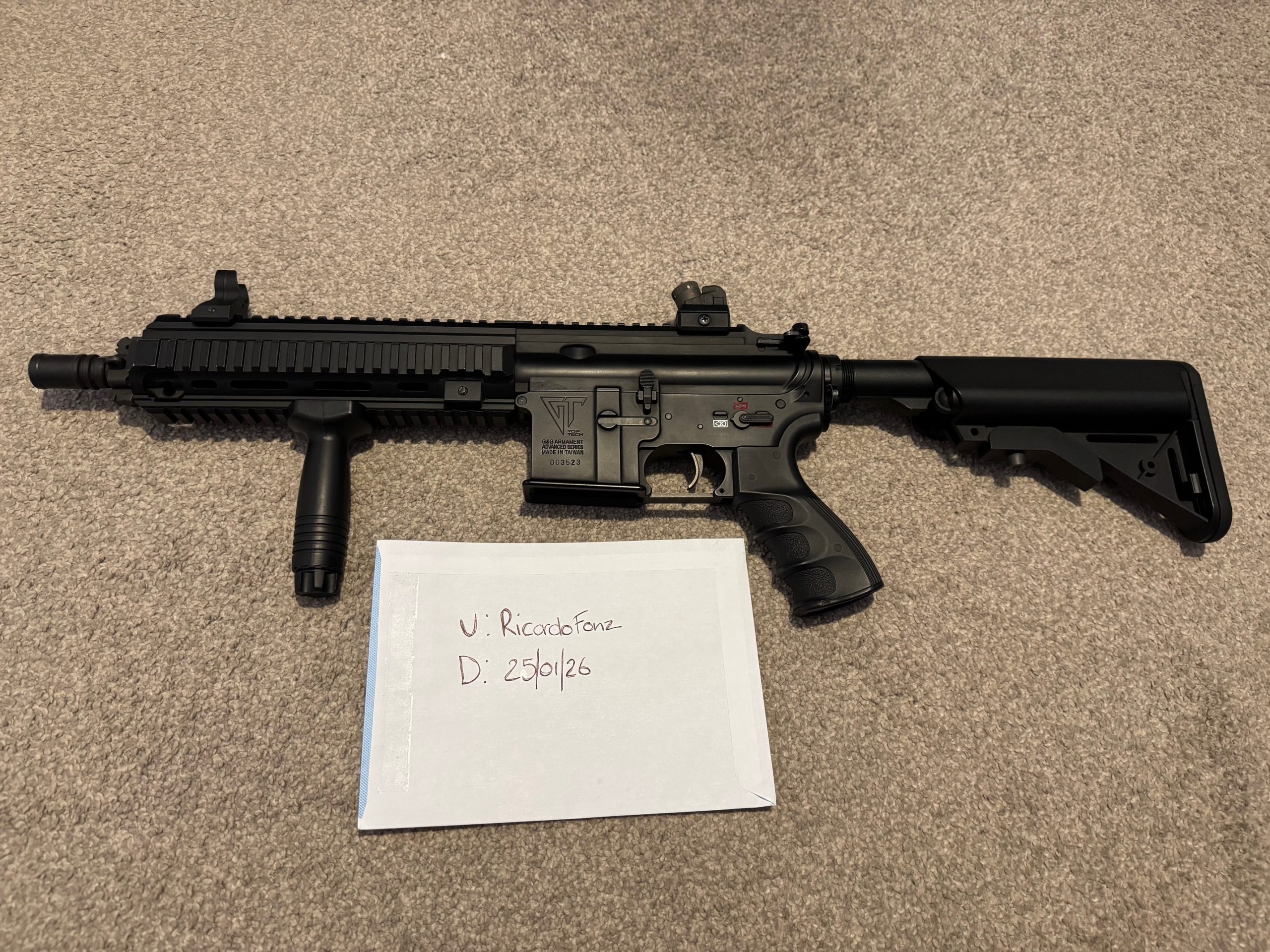 G&G T4-18 LIGHT SHORT AEG RIFLE – BLACK - Prefired