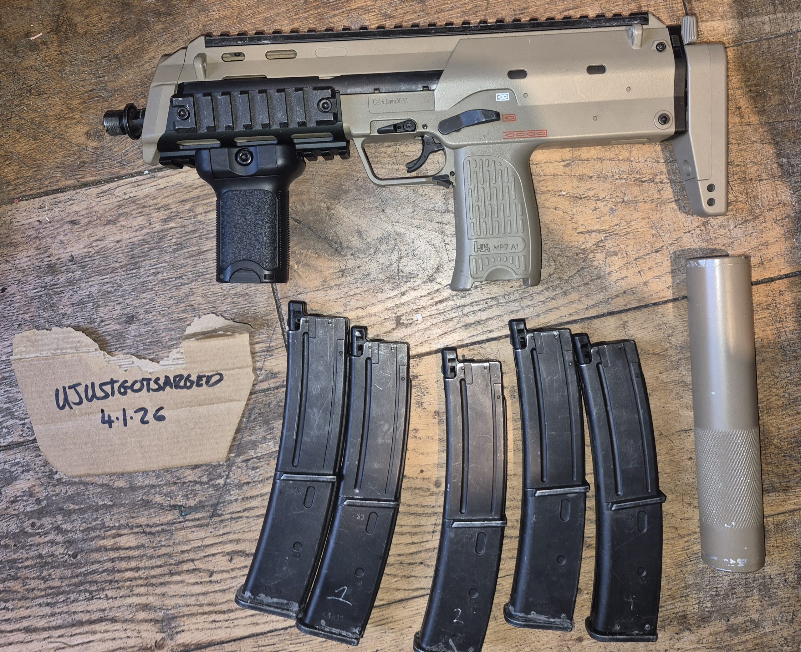 Tm mp7 package - Prefired